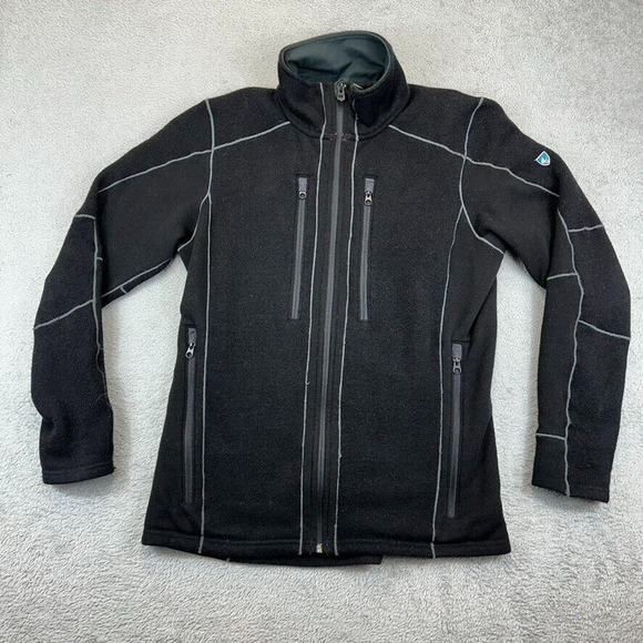 Kuhl | Jackets & Coats | Kuhl Jacket Mens Small Black Interceptr Fleece ...